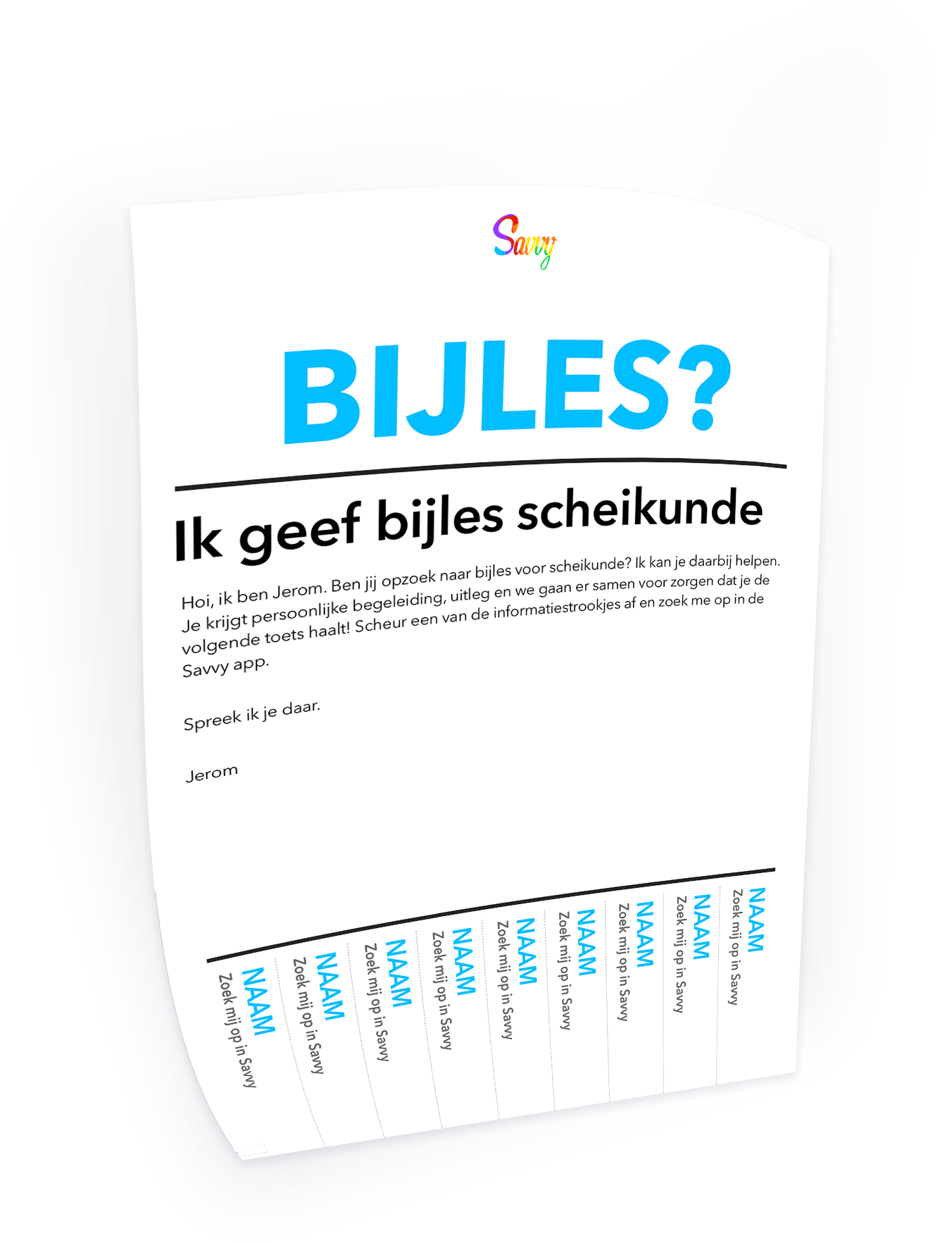 Bijles Flyer